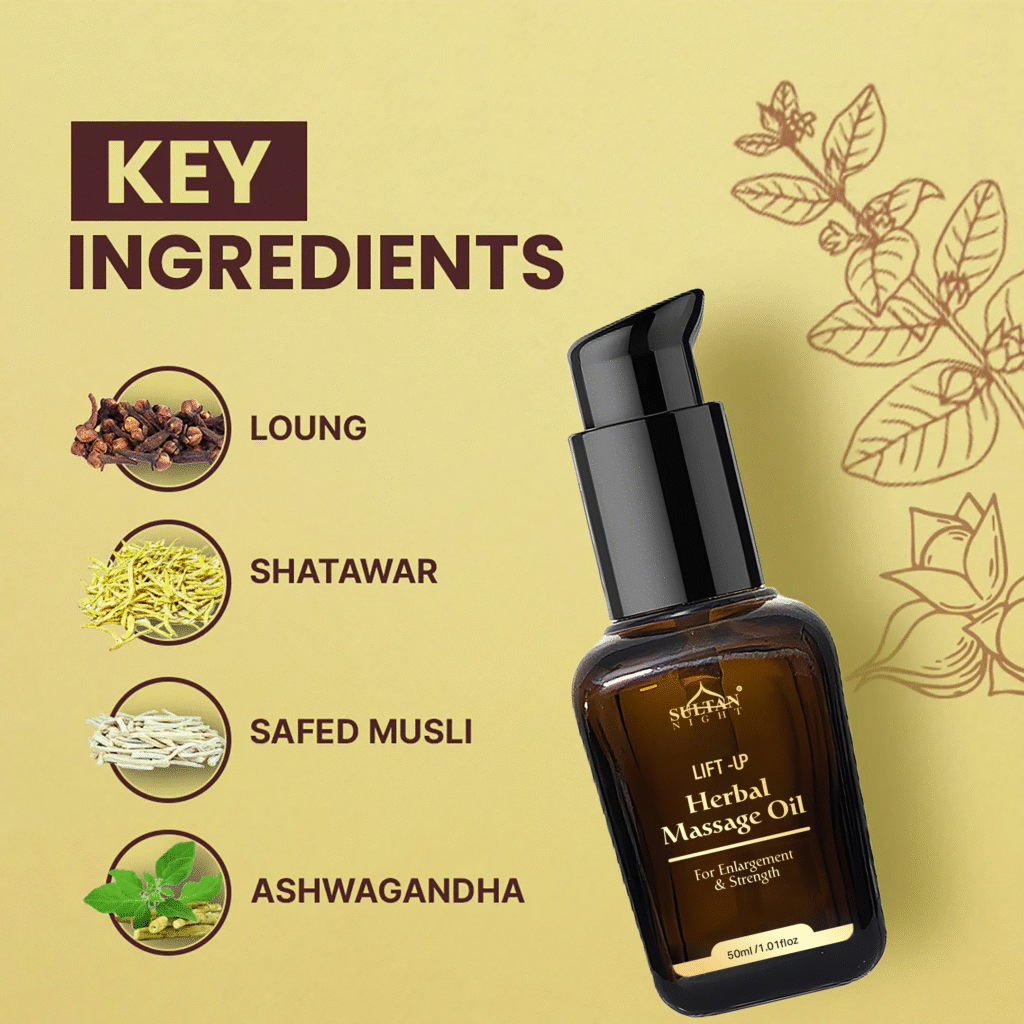 Buy Lift Up Massage Oil (50ML) for Men | 100% Ayurvedic